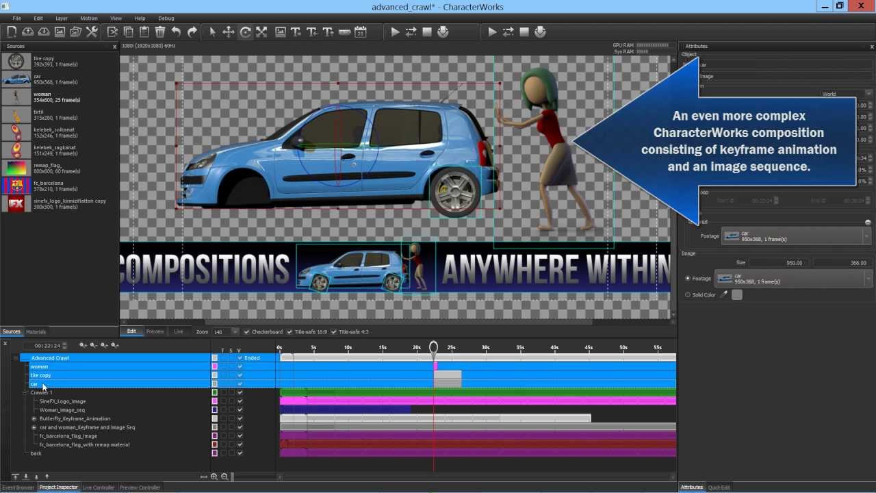 Broadcast Graphics : Advanced Scrolling Text