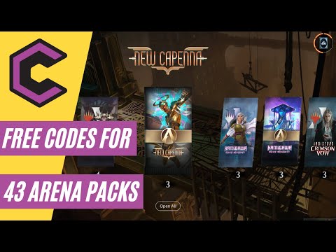 Free Codes for 43 Magic Booster Packs That Work In 2022 | Instant Collection | MTG Arena (MTGA)
