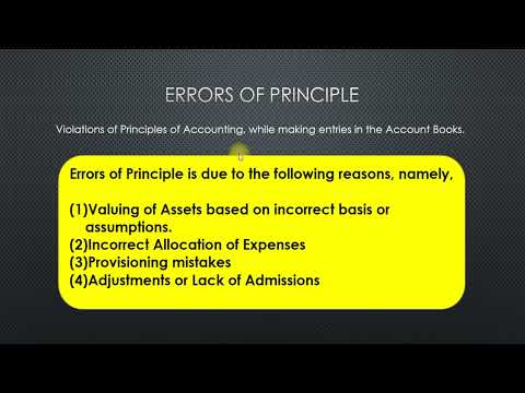 Errors of Principle