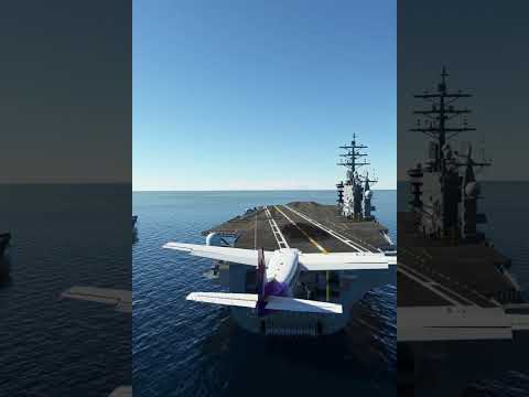 Landing a cessna 208b on a moving carrier #flightsimulator #mfs2020