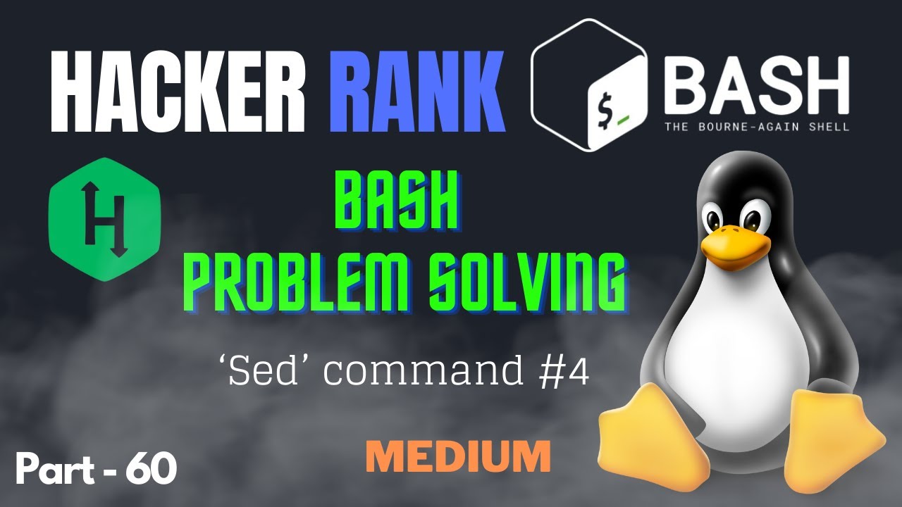 'Sed' command #4 | Hacker Rank Bash Problem solving #linux #opensource #bash #bashscripting