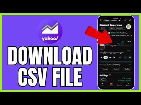 How to Download CSV File on Yahoo Finance 2025?