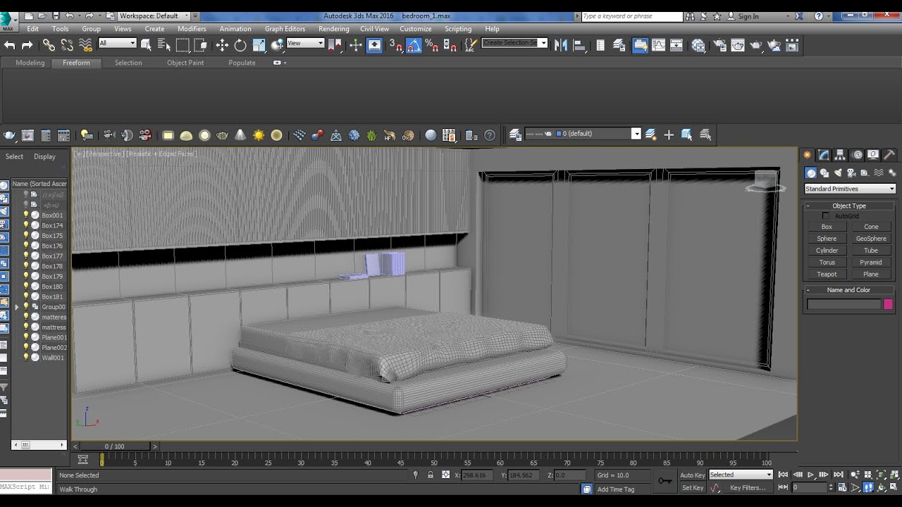 #2  Learn 3Ds Max & Vray  Bedroom Modeling &  Texturing Tutorial + Vray Rendering [ Kayo Tutorials ]