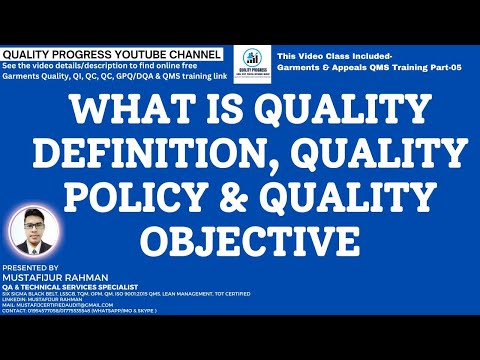 What is Quality Definition, Quality Policy & Quality Objective