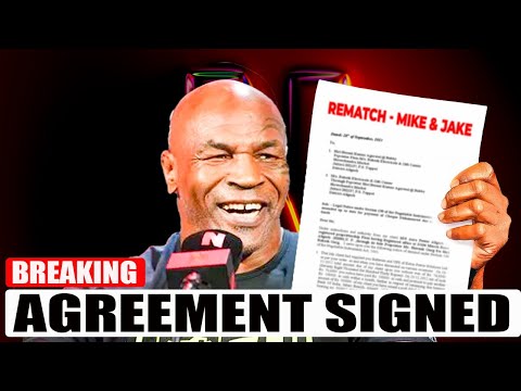 Mike Tyson Officially Signs Rematch Contract for Jake Paul Fight!