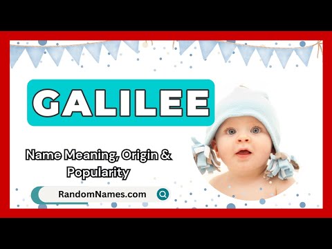Galilee - Baby Boy Name Meaning, Origin & Popularity - RandomNames.com