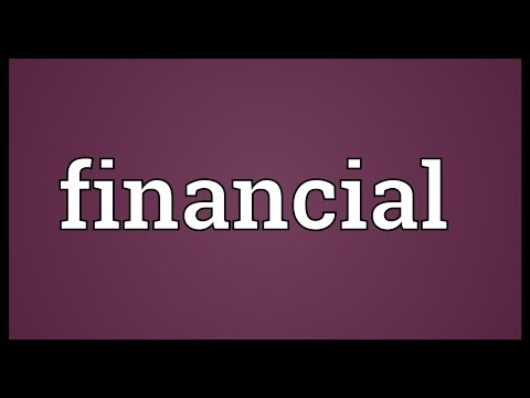 Financial Meaning