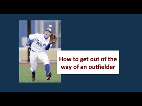 How to move away from an outfielder when called off