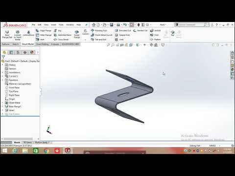 Simple hole command in sheet metal | Solidworks Design Hub