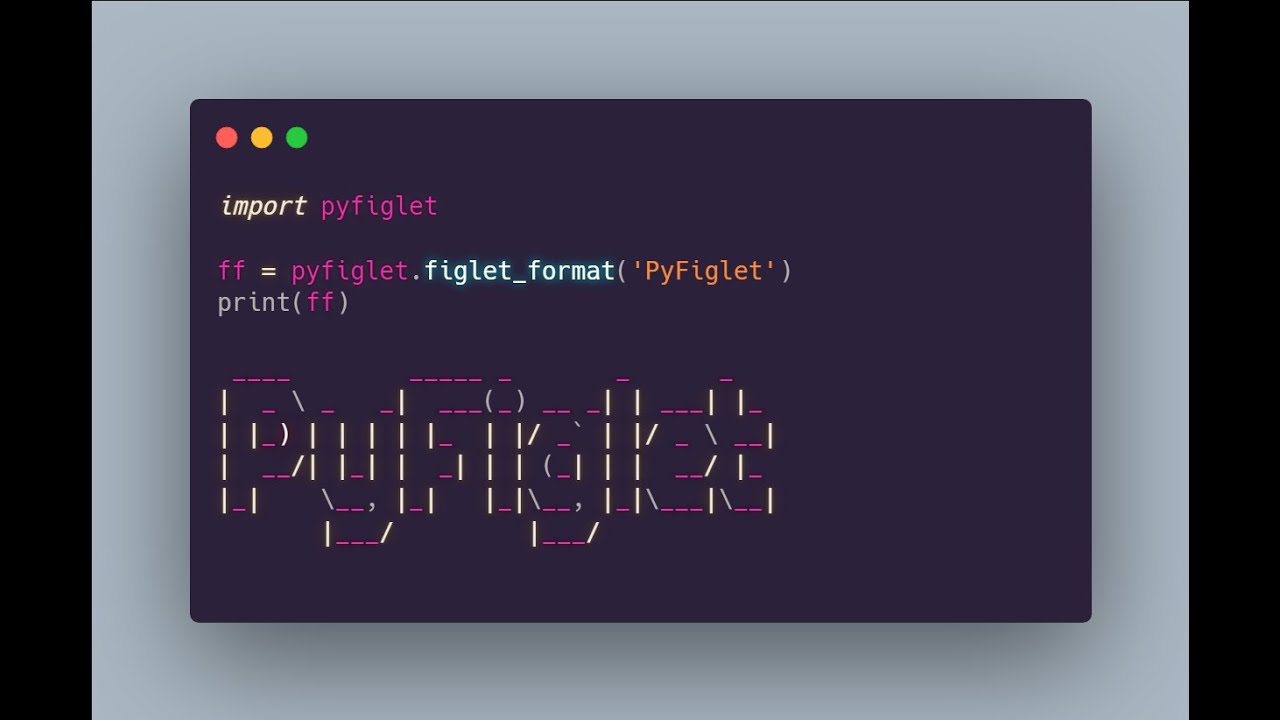 how to make ASCII art using pyfiglet and python #shorts #coding