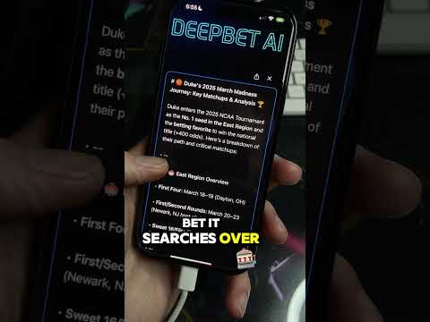 Search “DeepBet AI” in the app store for genius AI picks #MarchMadness #MarchMadness2025 #FirstFo
