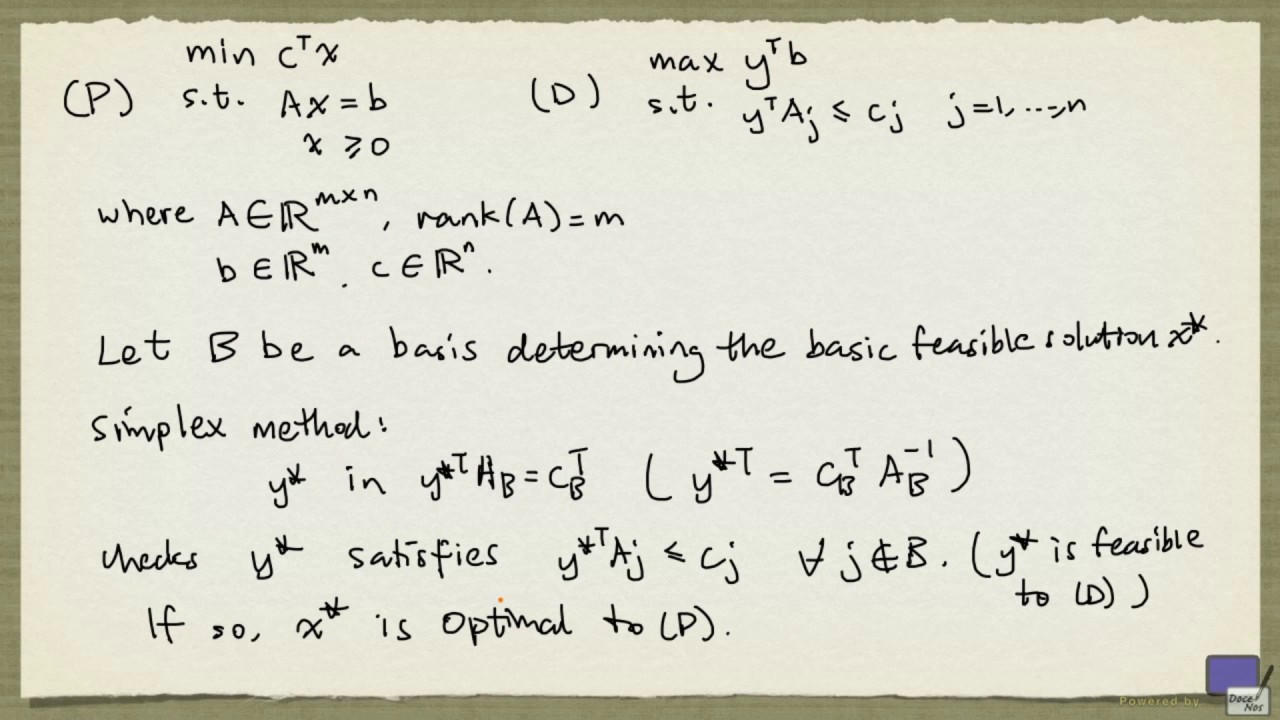 1  - Sensitivity analysis - optimal bases