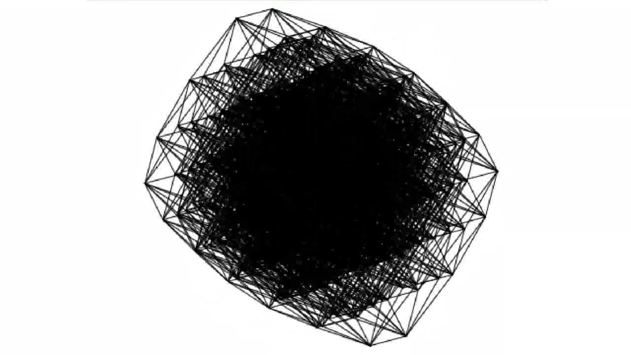 10D Hypercube Rotating