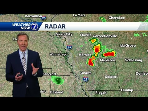 Storms far north of Omaha