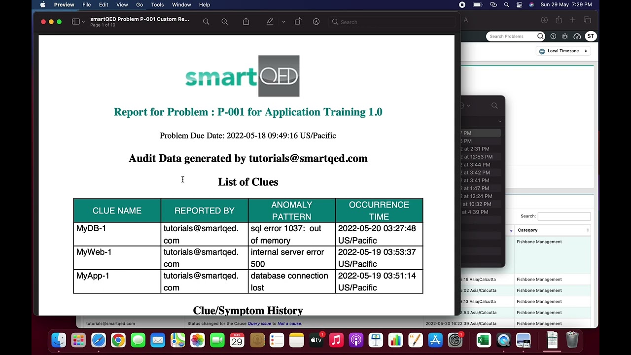Tutorial #8.  smartQED Reports