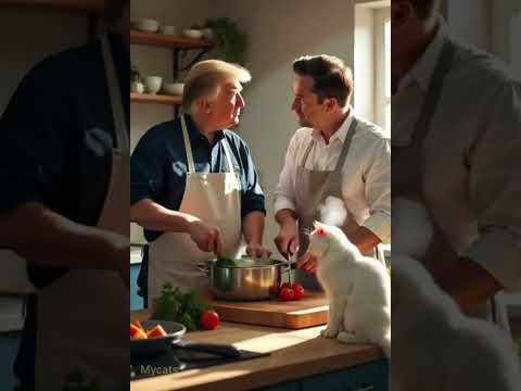 Donald trump & Elon musk Cook Up Surprises with Their Curious Cat! ๐ณ๐ฅ๐ฑ