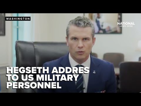 Hegseth addresses strengthening the military by making cuts and focusing on DOD budget