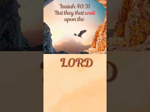 Wait on the LORD!! ✝️ Isaiah 40:31....shall renew their strength....🦅 New Year 2025