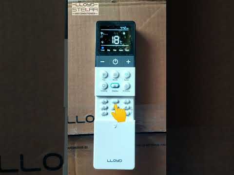 Lloyd Stellar Ac Remote Full Function || lloyd stelar/stylus ac remote use #stellar