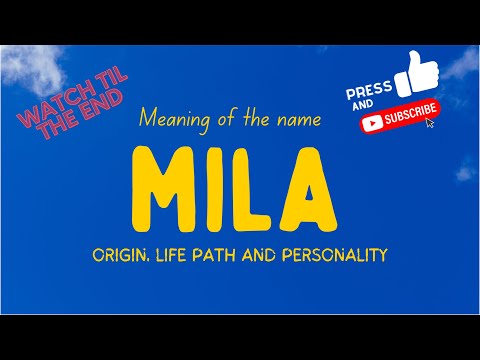 Meaning of the name Mila. Origin, life path & personality.