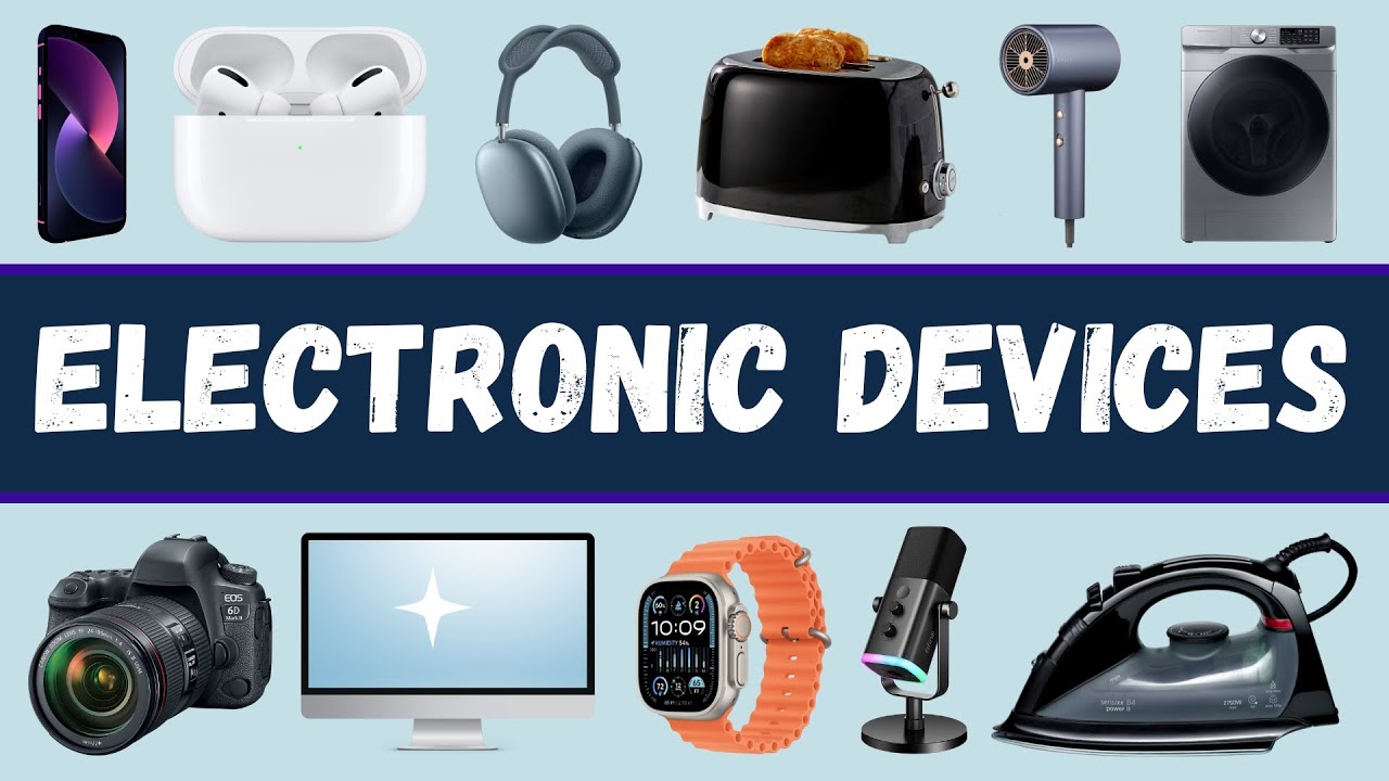 100 ELECTRICAL ITEMS: Most Common Electronic Devices in English | Learn English Words by Pictures 💻