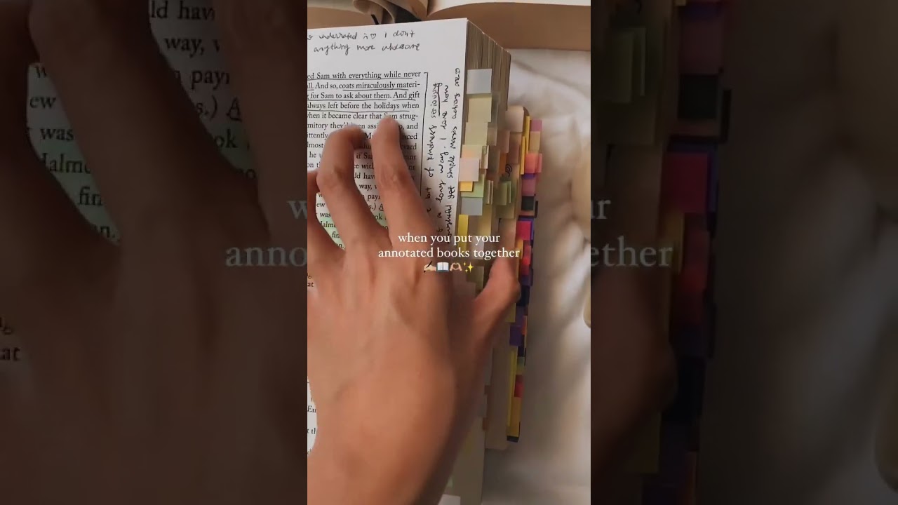 my prized annotated book collection 🥹✨