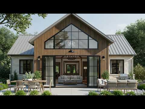 AFFORDABLE BARNDOMINIUM HOMES UNDER $200K | MODERN BLACK BARNDOMINIUM EXTERIOR & INTERIOR DESIGN