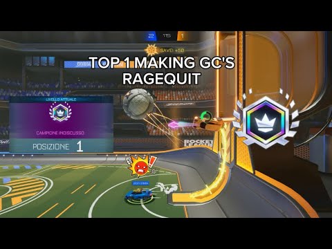 Top 1 Making Grand Champion's Rage Quit | Rocket League Sideswipe