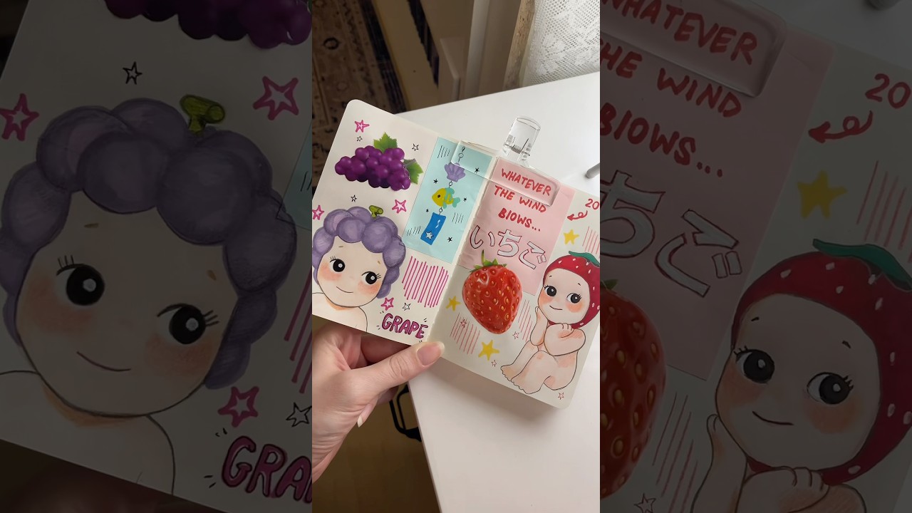 🍇🍓 #sonnyangel #draw #colors #fyp #strawberry #draw #grape #shorts