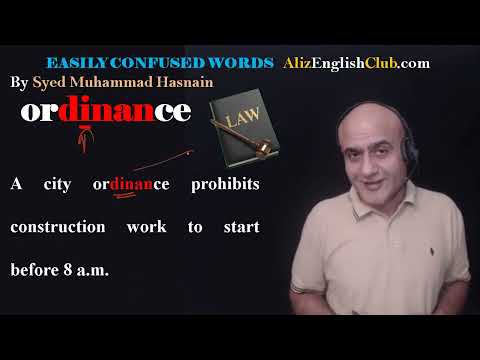 Explore the meaning fo Ordinance and Ordnance | Ordinance vs Ordnance | Pair of words