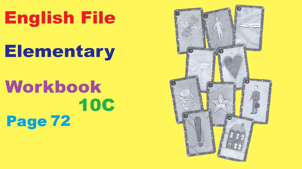 English File, Elementary, Workbook, 10C, Page 72