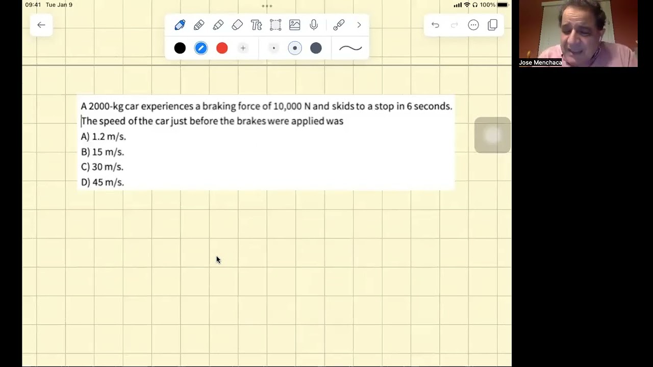 Conceptual Physics Lectures, Chapter 4 Homework Examples