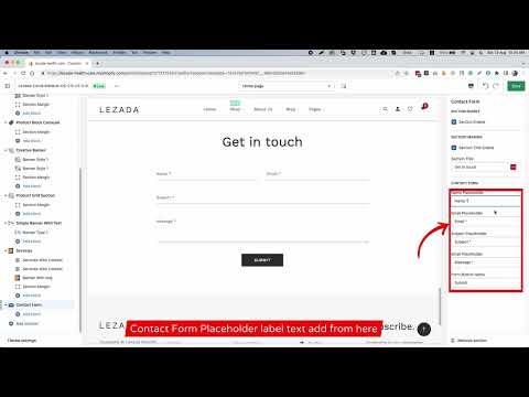 How to Add the Contact Form section to Shopify Theme
