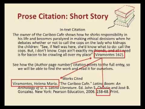Citing Literature in the Text