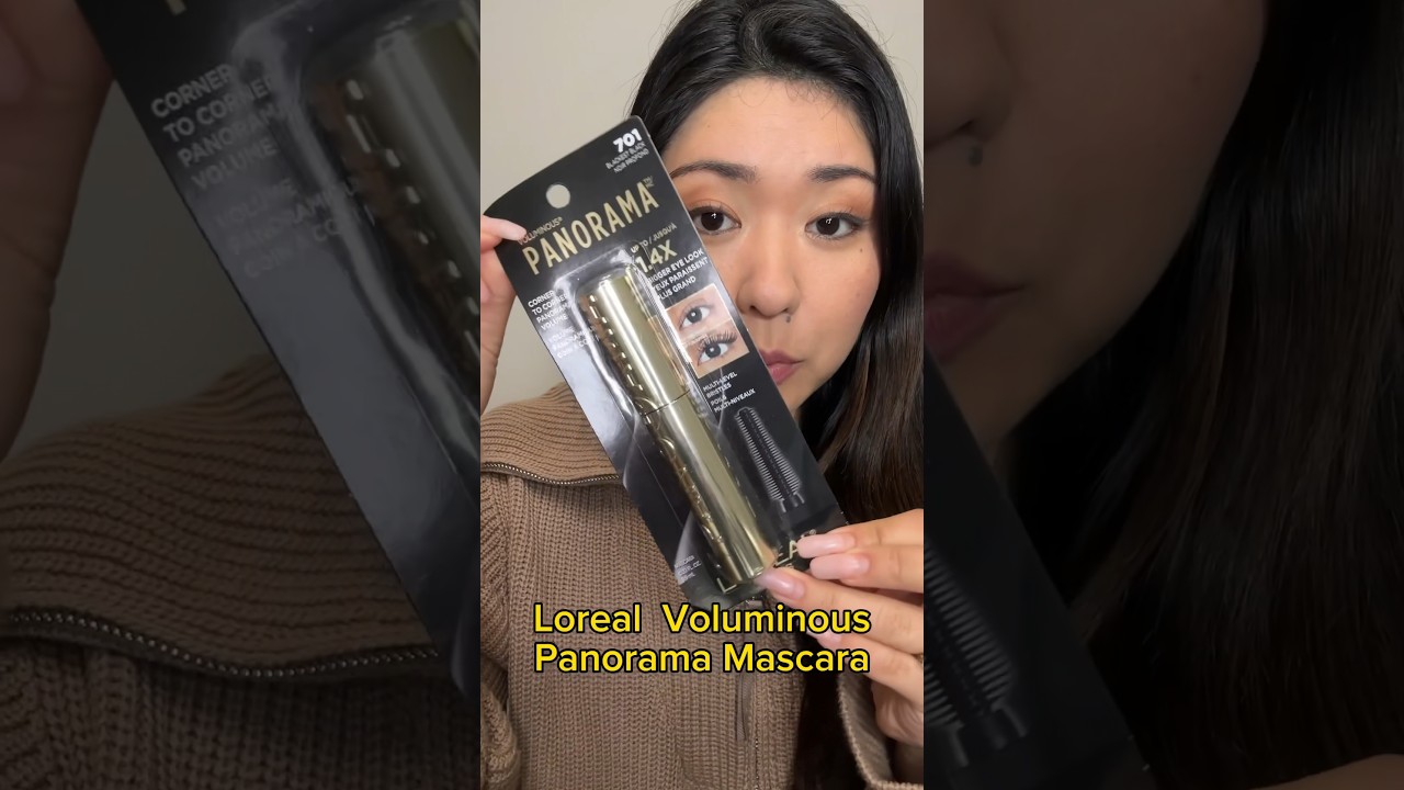NEW Loreal Voluminous Panorama. Is it that great?! #Mascara #beauty #lashes #makeup #shorts