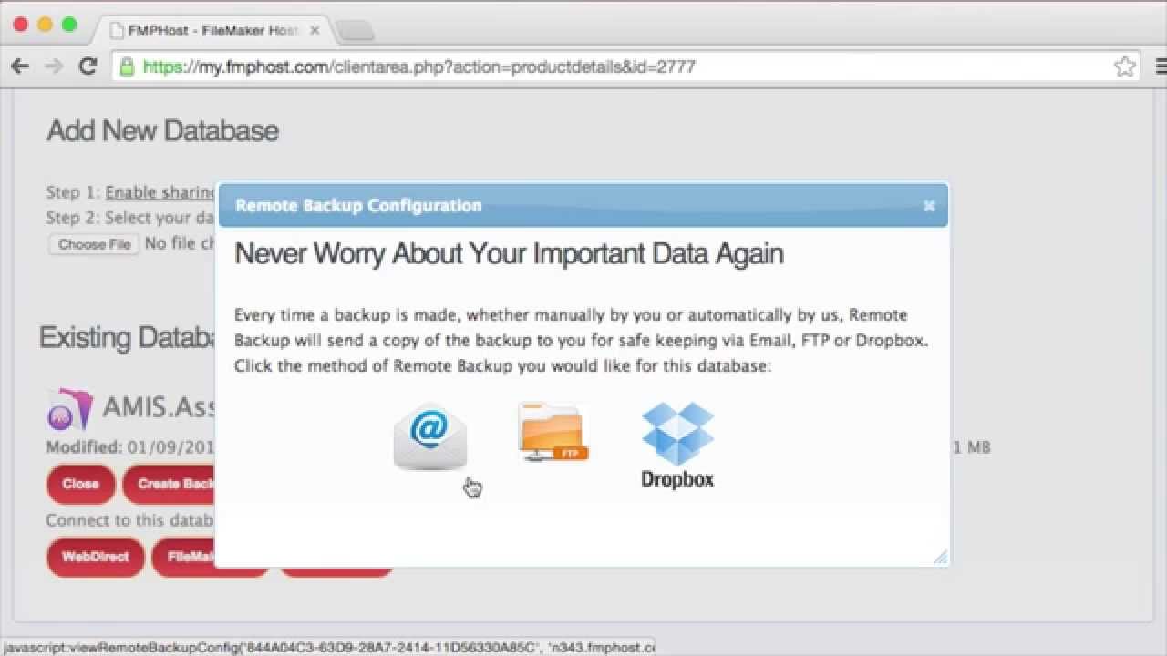 FMPHost RemoteBackup