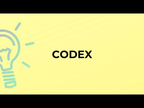 What is the meaning of the word CODEX?