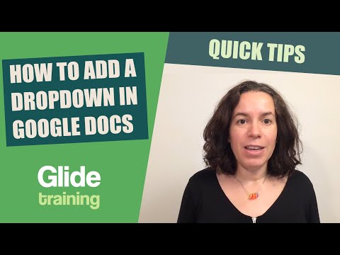How to add a Dropdown in Google Docs