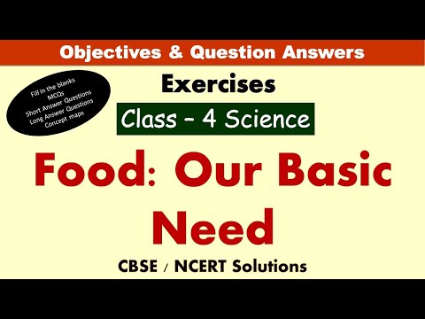 Food: Our Basic Need – Class: 4 Science | Exercises & Question Answers ...