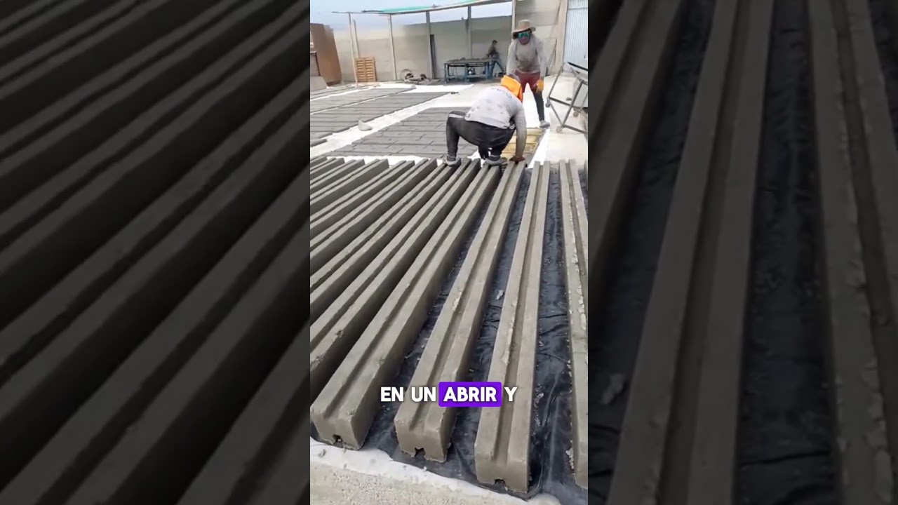 concrete slabs and posts process