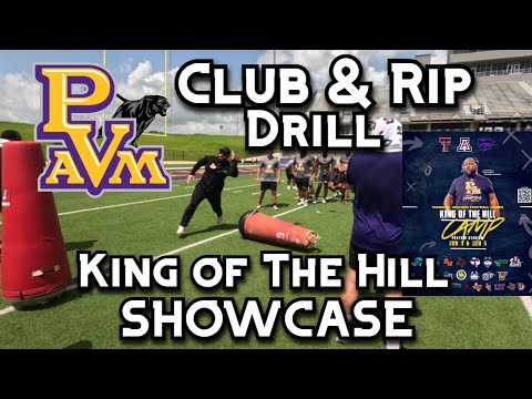 D-Line Club & Rip Drill w/ Coach Asuega @ King Of The Hill Showcase #PVAMU Football Camp + Tips