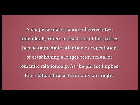 One night stand Meaning | Wordogram
