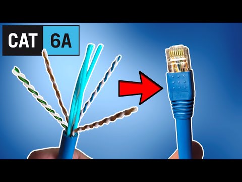 HOW TO MAKE CAT6A CABLES - QUICK & EASIEST METHOD!!!