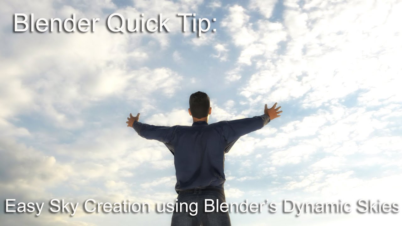 Blender Quick Tip: Create a sky using Blender's Dynamic Sky Addon