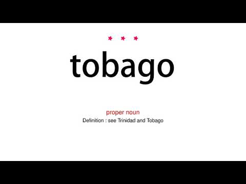 How to pronounce tobago - Vocab Today