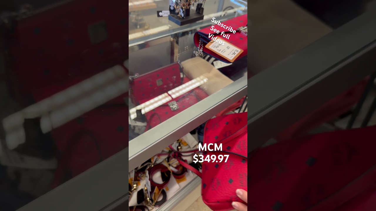 MCM TRACY CROSSBODY BAG WOC & MCM AREN VISETOS SHOULDER BAG CANDY RED #mcm #nordstromrack