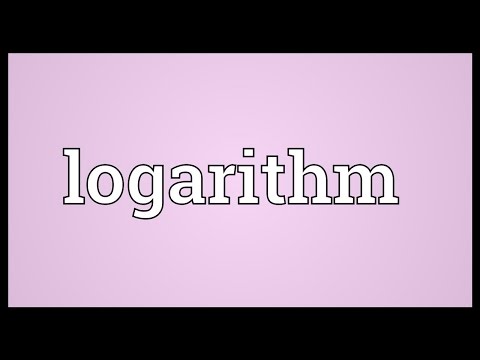 Logarithm Meaning
