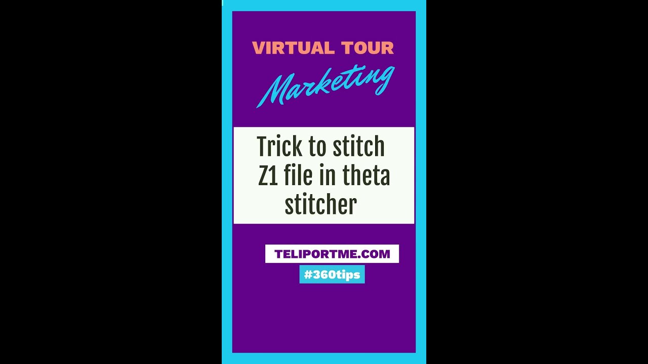 Trick to stitch Z1 file in theta stitcher