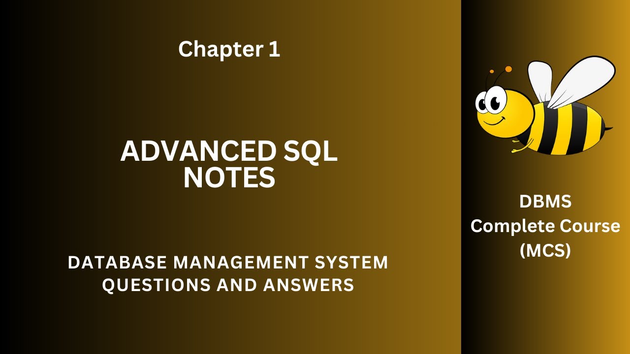Advanced SQL Notes Questions Answers | Advanced SQL Class 12–9 Notes PDF | Ch 1 Quiz | DBMS App