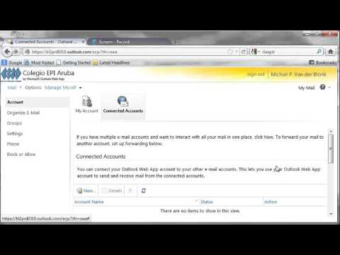 Docenten tools hoe moet je outlook mail doorsturen naar een ander adres